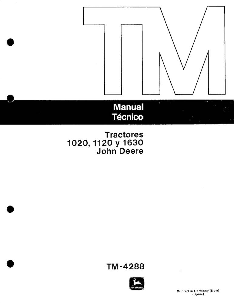 Manual técnico em PDF do trator John Deere 1020, 1120, 1620 - tudo ...