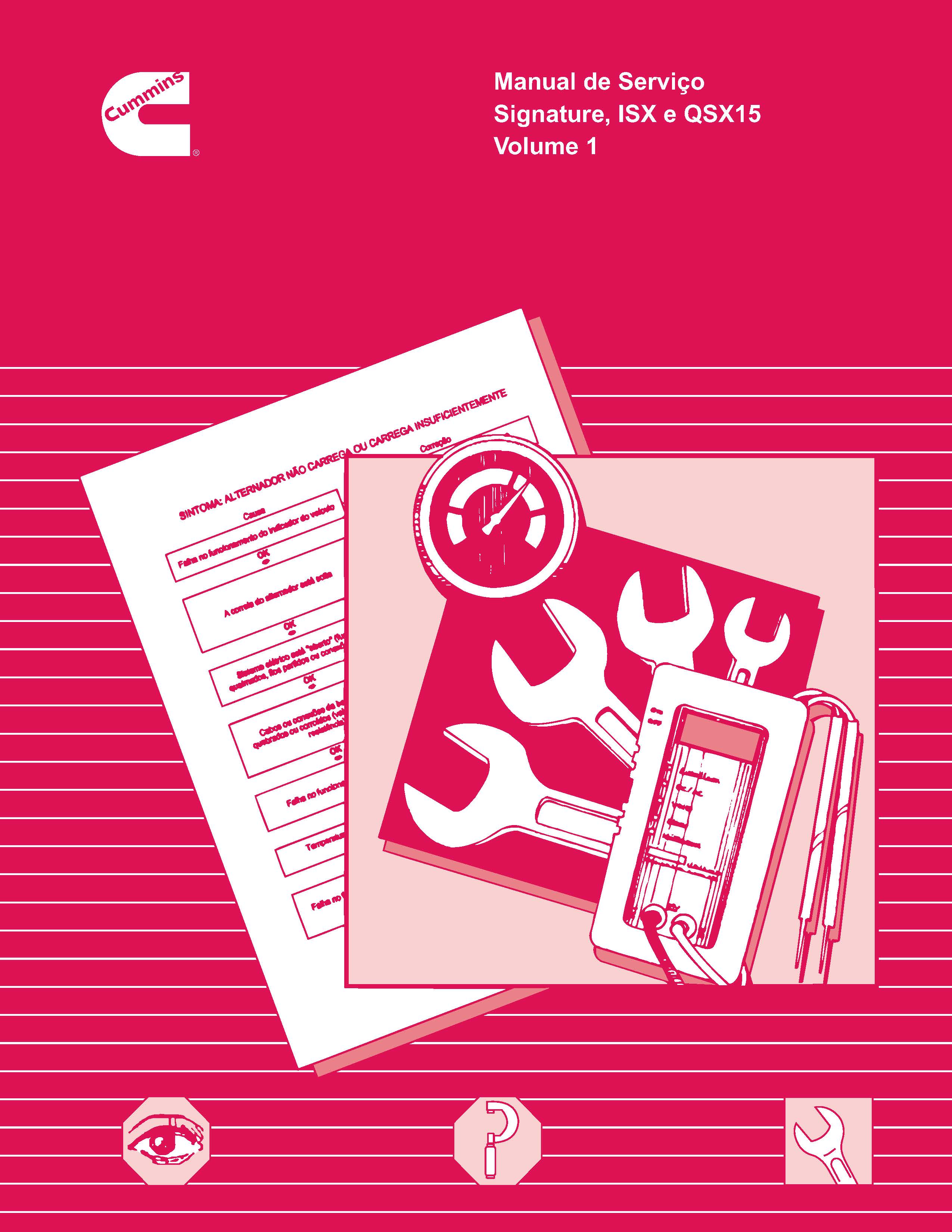 Manuel d'entretien des moteurs Cummins Signature, ISX et QSX15 au format PDF PT