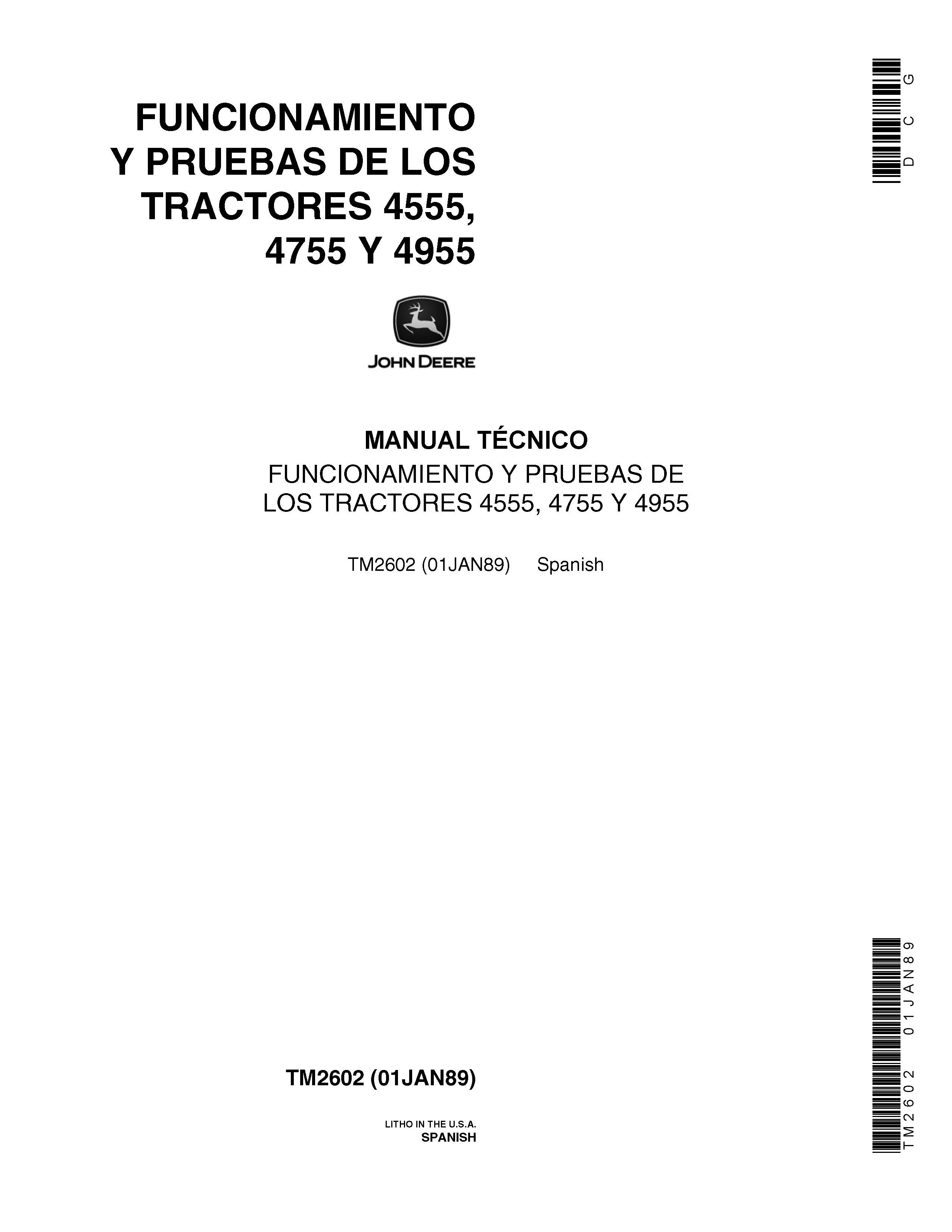 Manual técnico em PDF do trator John Deere 4555, 4755, 4955 - tudo ...