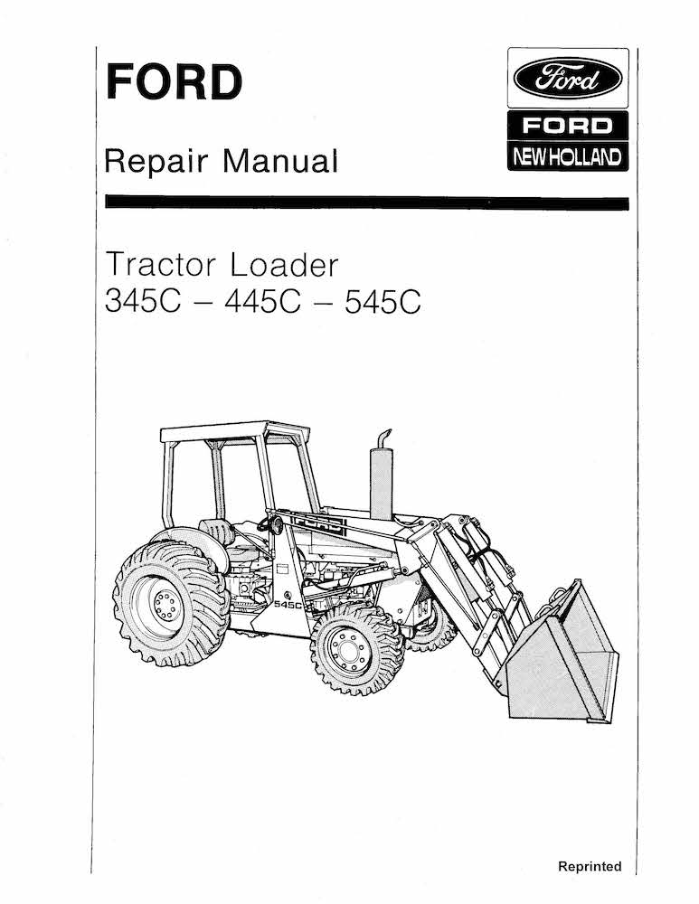 New Holland Ford 345C, 445C, 545C tractor pdf repair manual