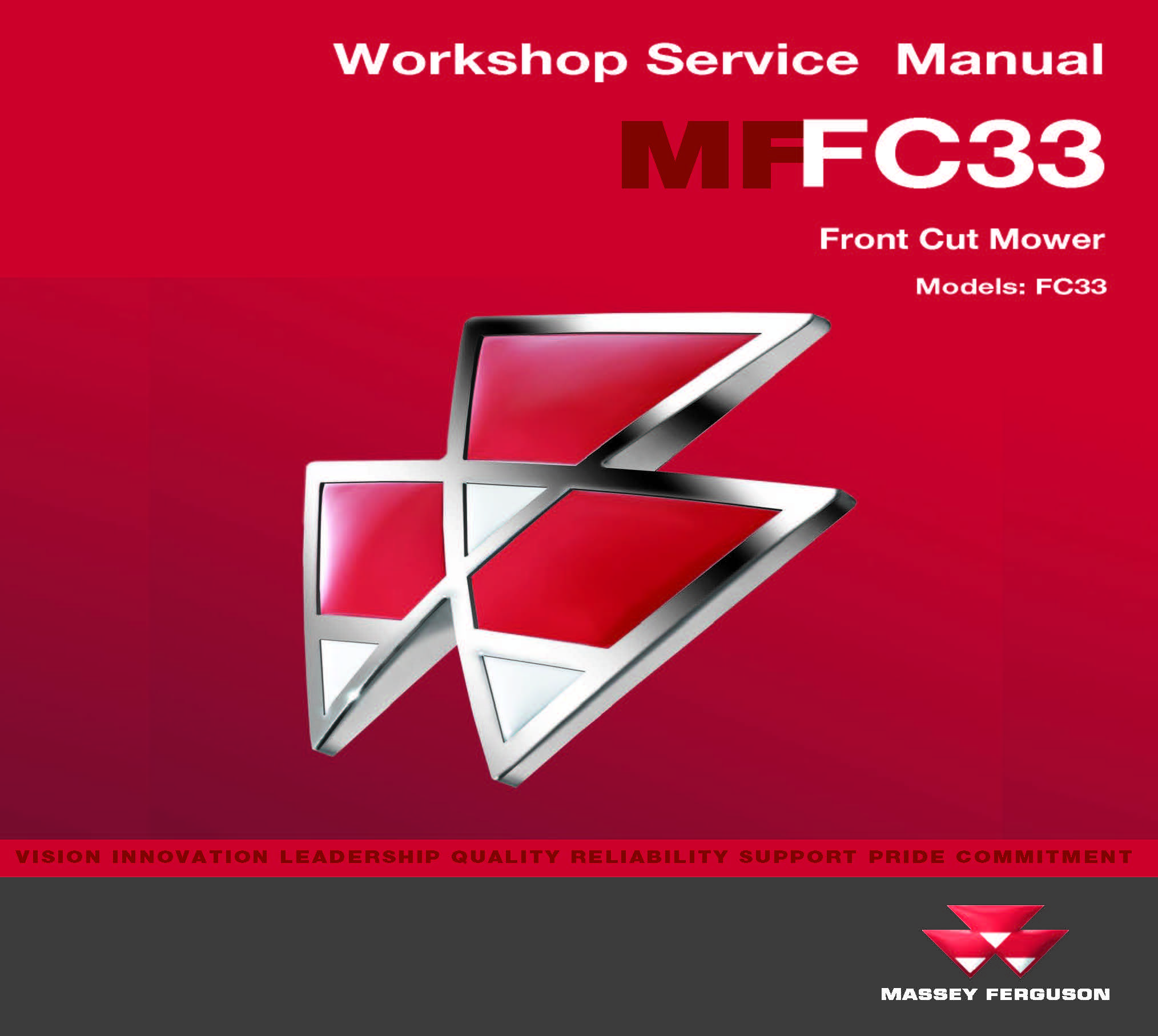 Massey Ferguson FC33 commercial mover workshop service manual