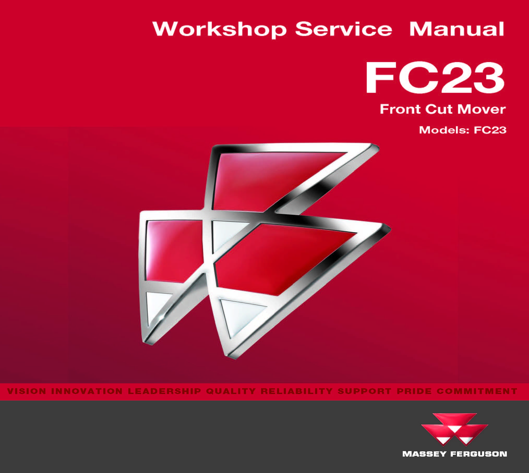 Manual de servicio del taller del transportador comercial Massey ...