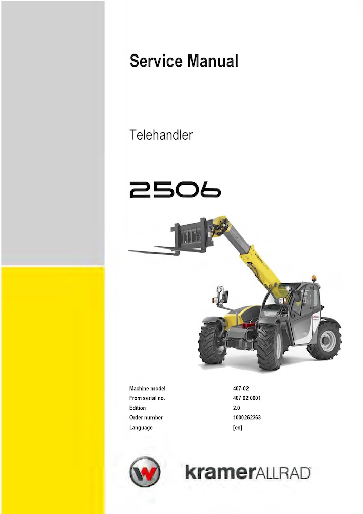 Manual de servicio en PDF del manipulador telescópico Wacker Neuson ...