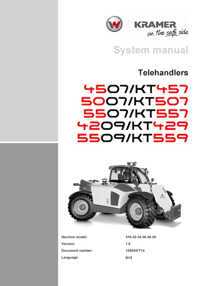 Manual del sistema de manipulación telescópica Wacker Neuson Kramer ...