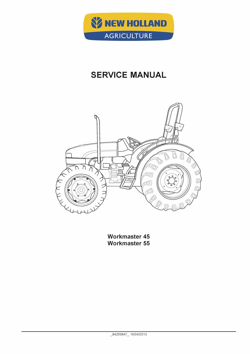New Holland Workmaster 45, 55 tractor pdf manual de servicio