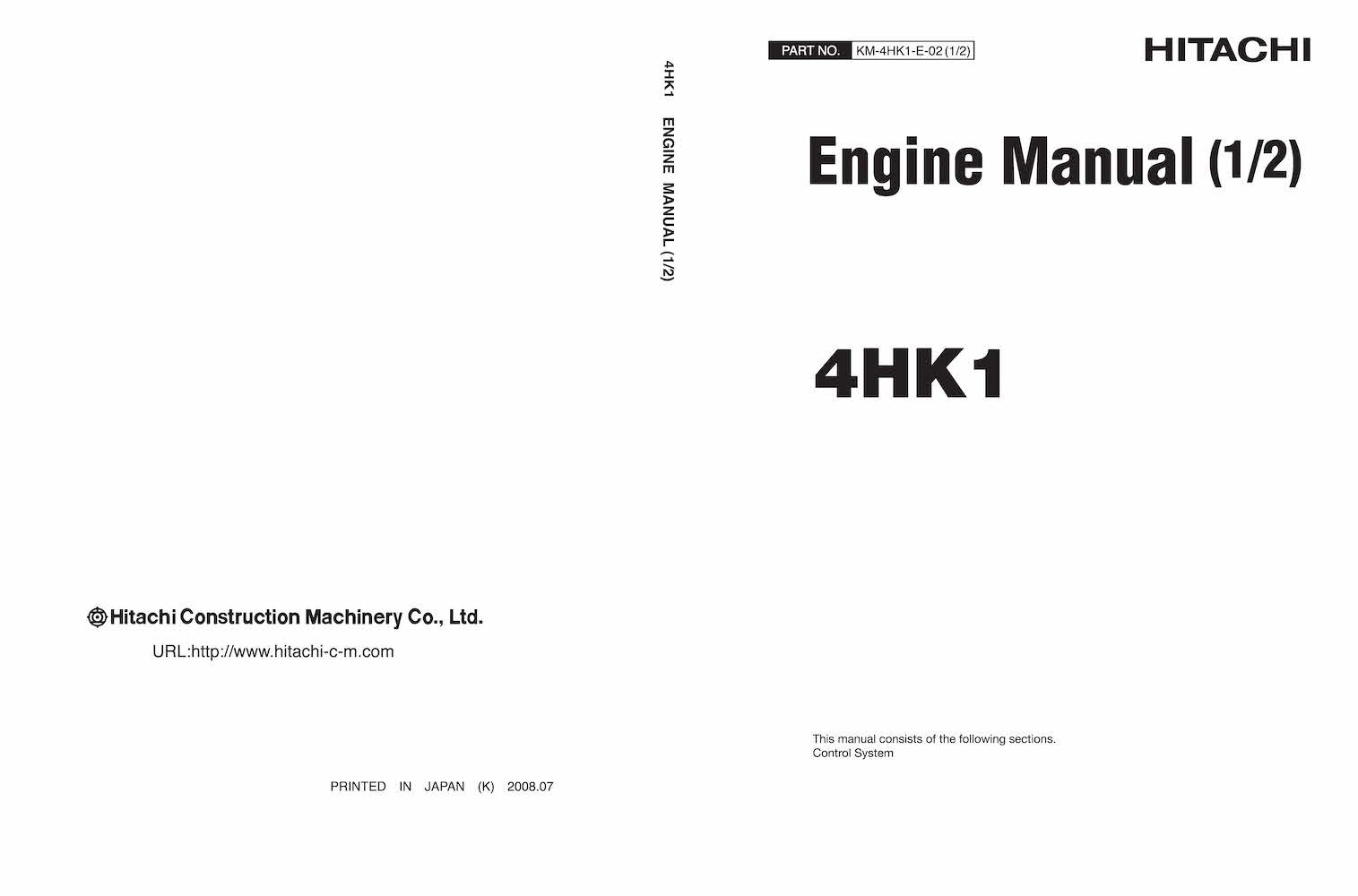 Hitachi 4HK1, 6HK1 motor pdf manual de taller