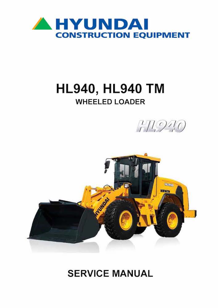 Hyundai HL940, HL940 TM wheel loader service manual