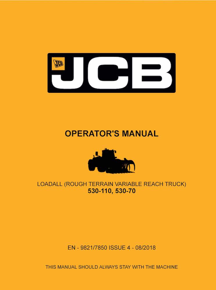 JCB 530-110, 530-70 loadall pdf operator's manual