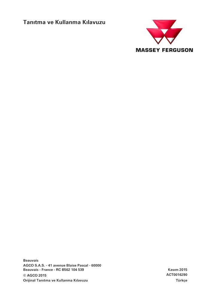Massey Ferguson 4707, 4708, 4709 Tier 3 tractor pdf operator's manual TR