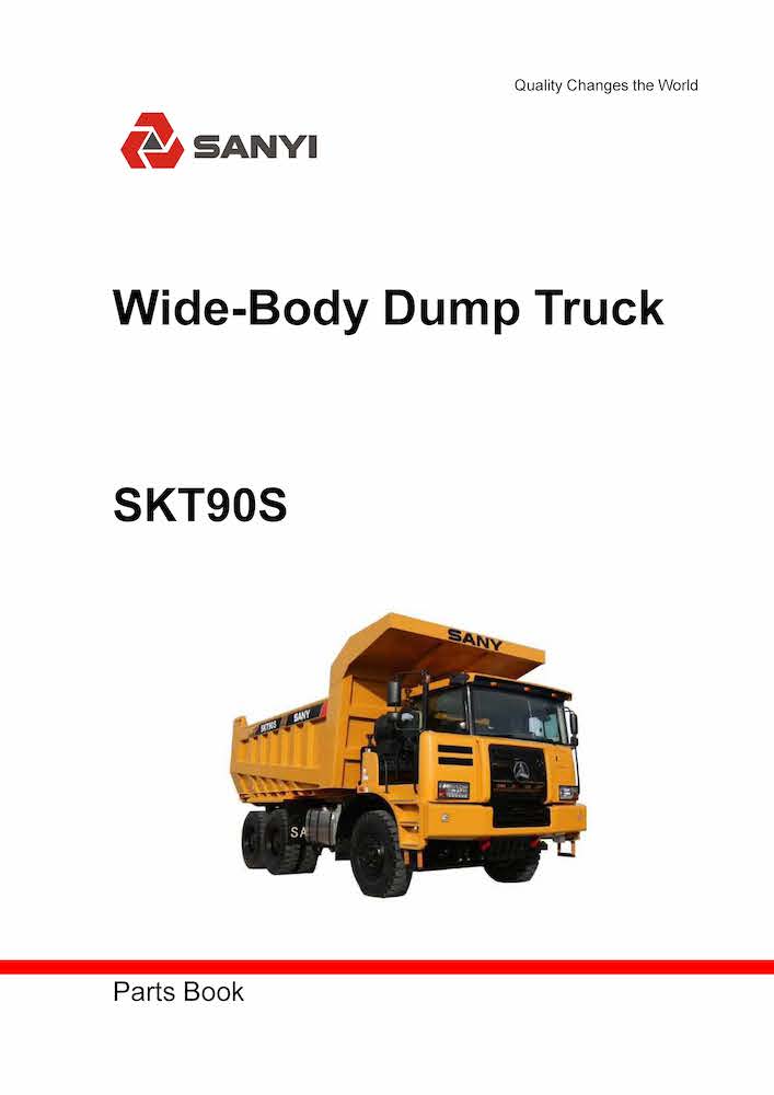 Sany SKT90S dump truck pdf parts catalog