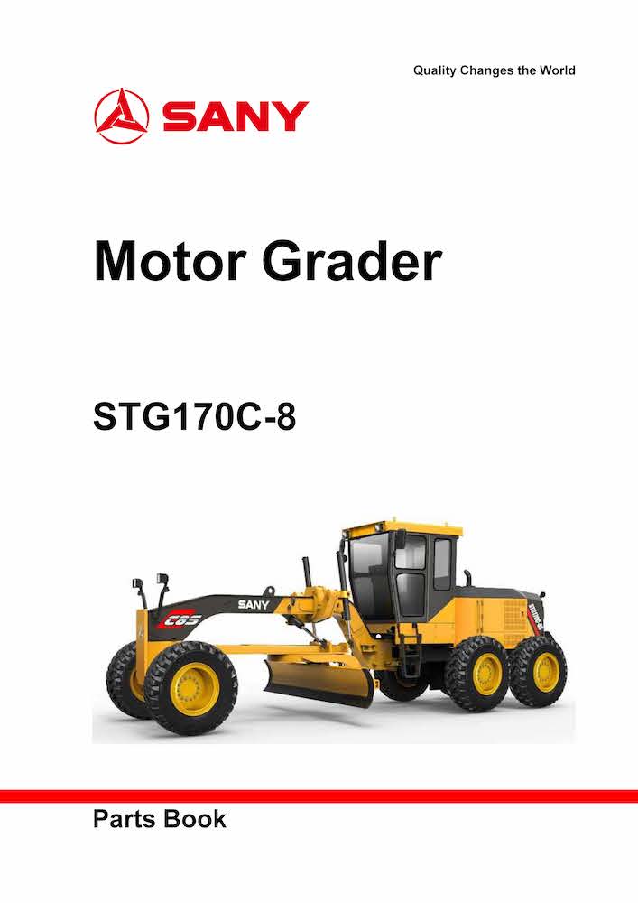 Sany STG170C-8 grader pdf parts catalog