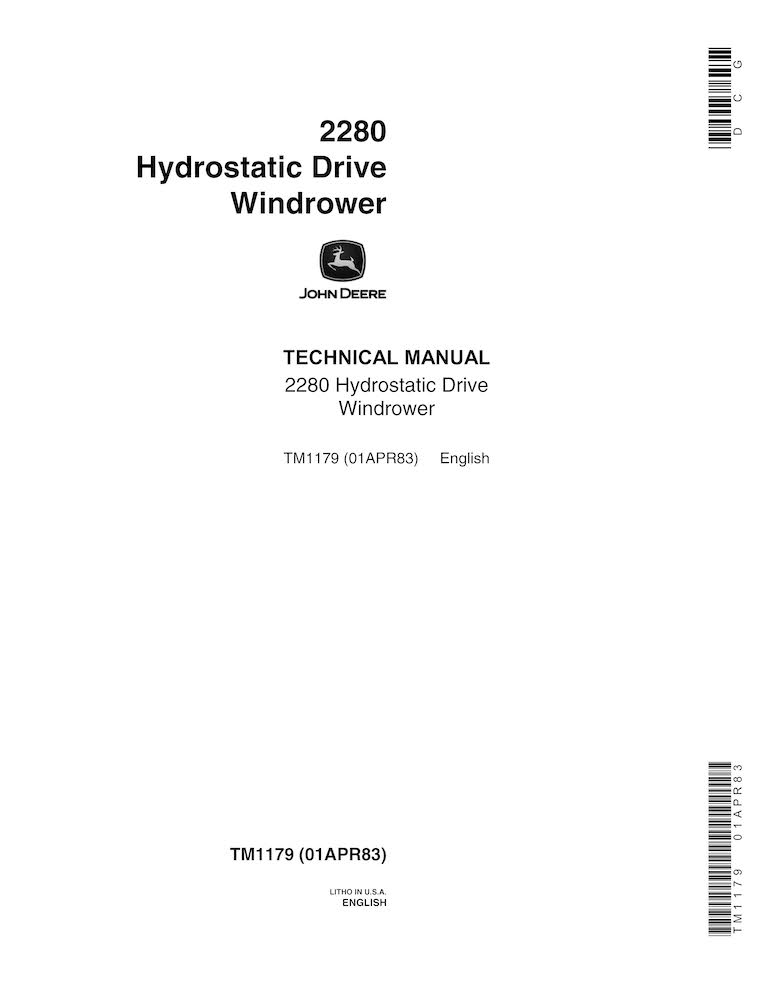 Hileradora John Deere 2280 pdf manual técnico