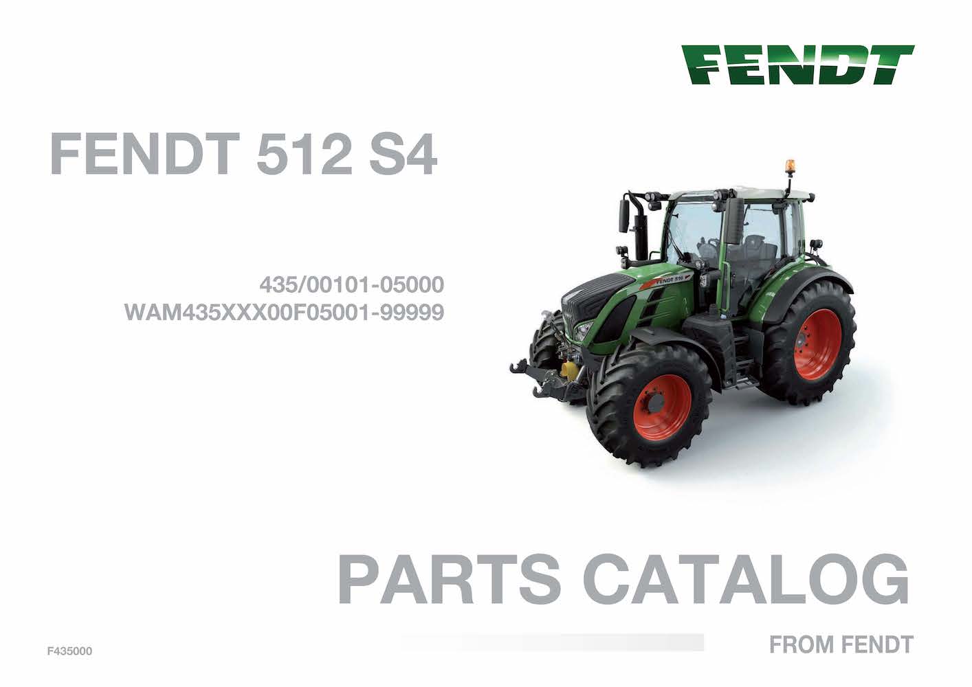 Fendt 512 S4 tractor pdf parts catalog