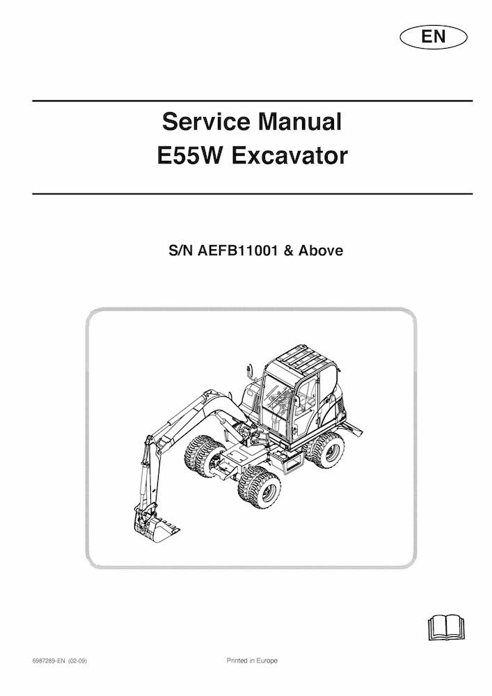Bobcat E55W excavator pdf service manual