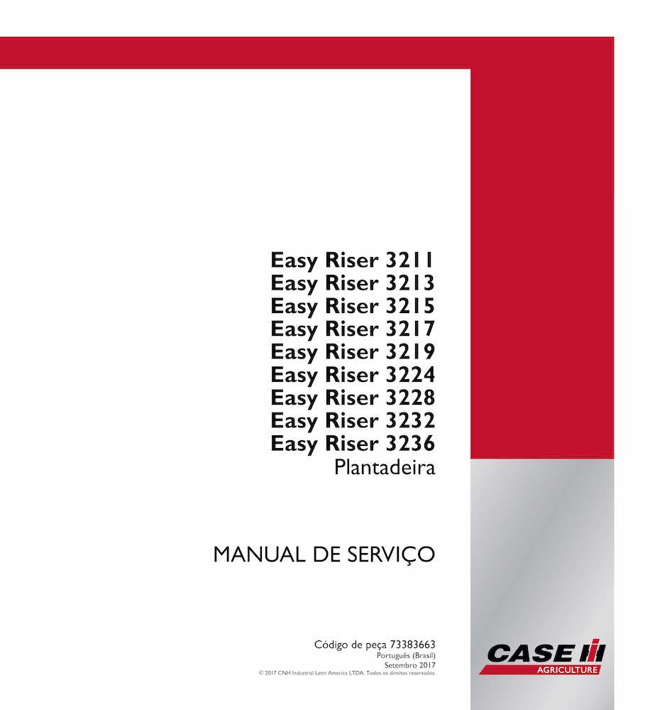 Manual de servicio en pdf de la sembradora Case Easy Riser 3211, 3213 ...