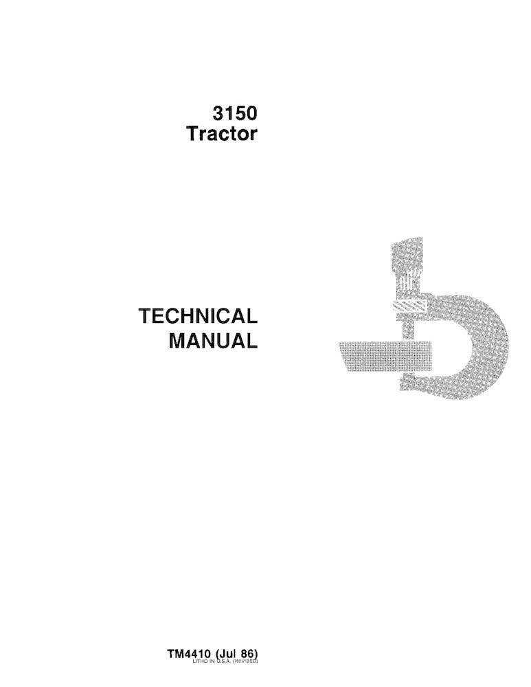 Manual técnico del tractor John Deere 3150 en pdf - todo incluido
