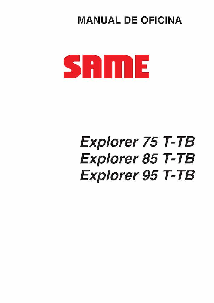 SAME Explorer 75, 85, 95 T-TB tractor pdf service manual ES